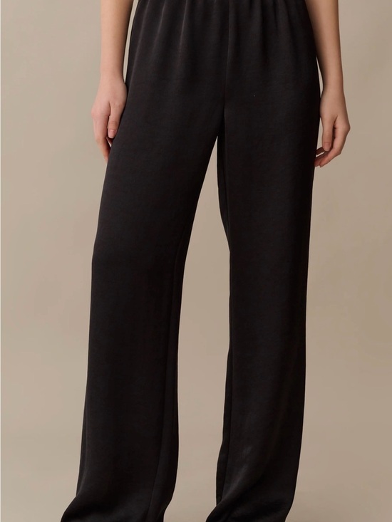 Caara | Pants & Jumpsuits | Wideleg Black Satin Pants | Poshmark